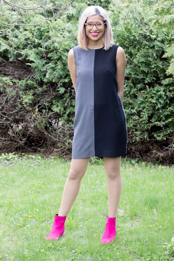 Birds of North America Robin Dress - Black & Grey | Garmentory