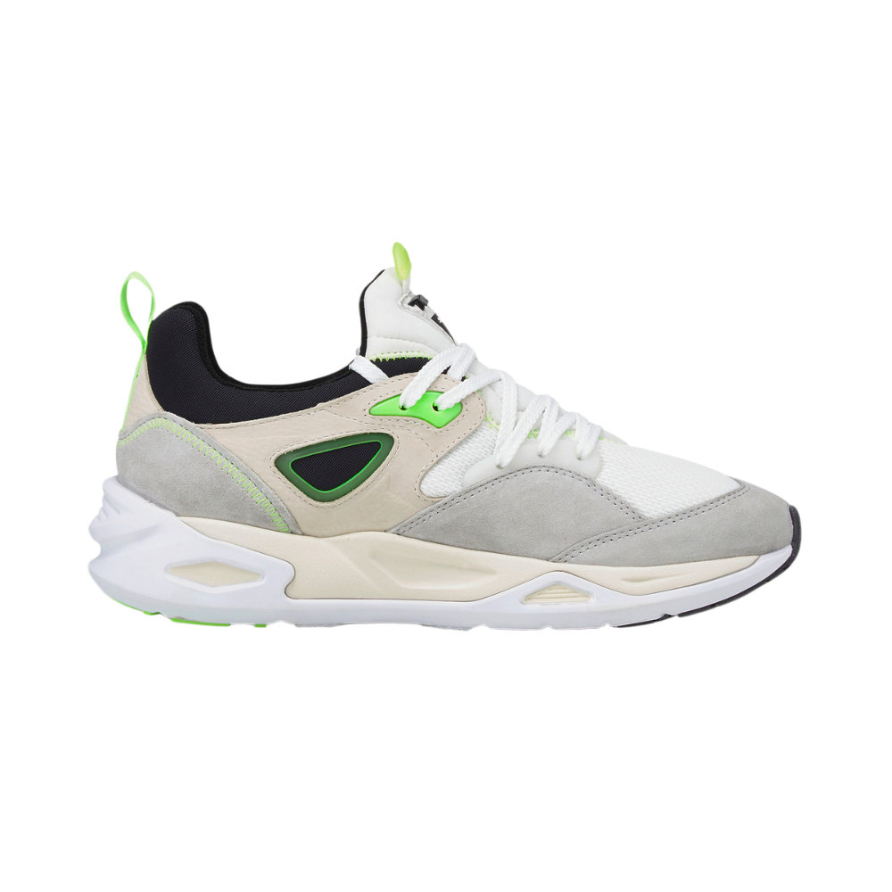 Puma TRC Blaze The Triangle Sneakers - White Cloud/Green | Garmentory
