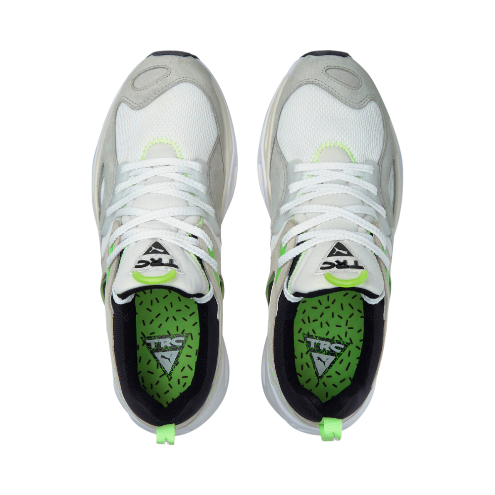 Puma TRC Blaze The Triangle Sneakers - White Cloud/Green | Garmentory