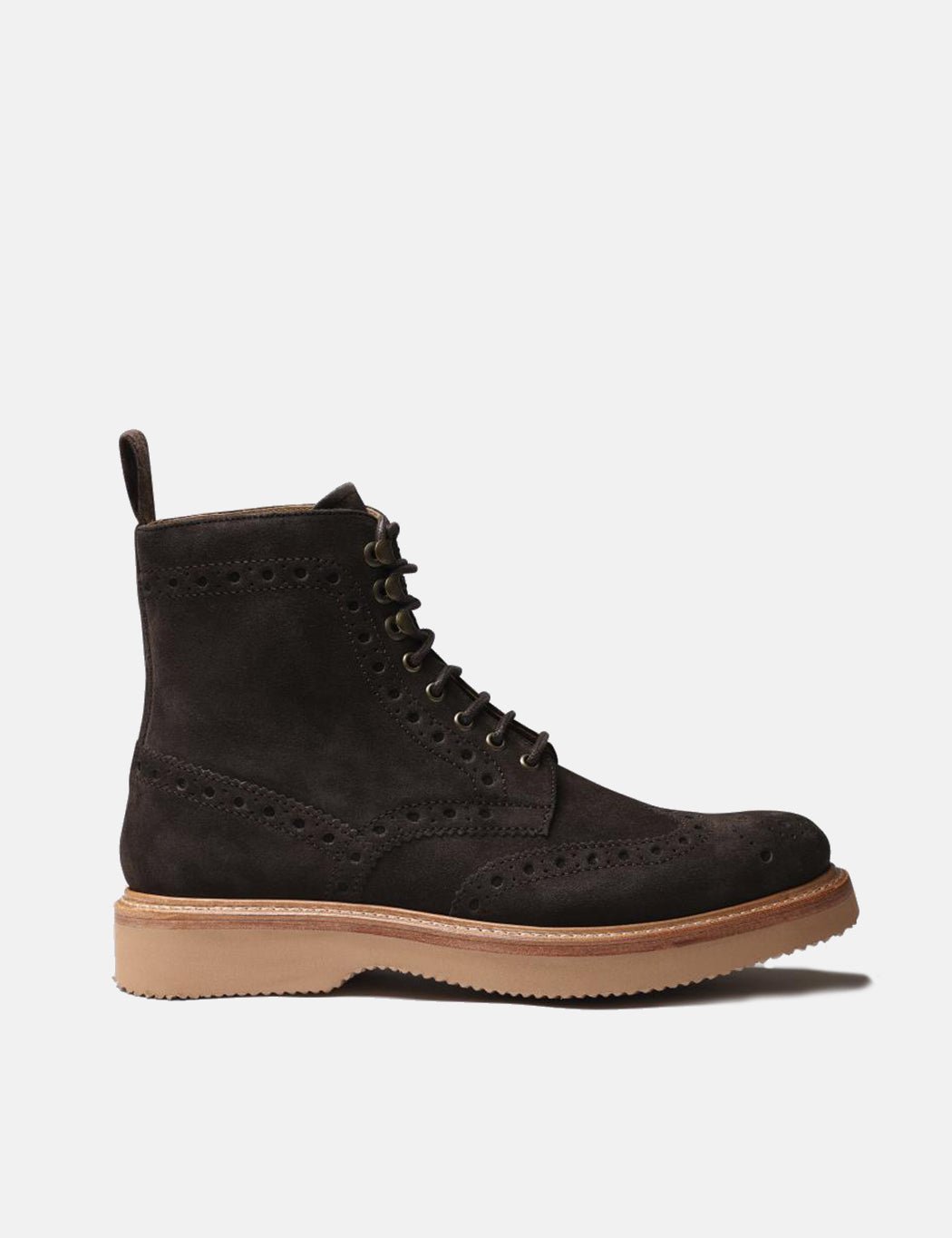 Grenson Fred Boot Suede - Peat Brown | Garmentory