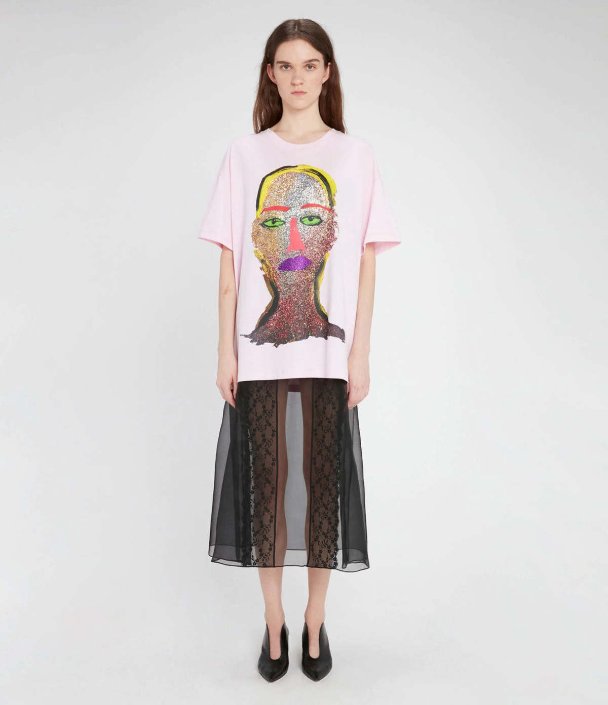 Christopher Kane Brat Face Short Sleeve T-Shirt - Fairytale | Garmentory