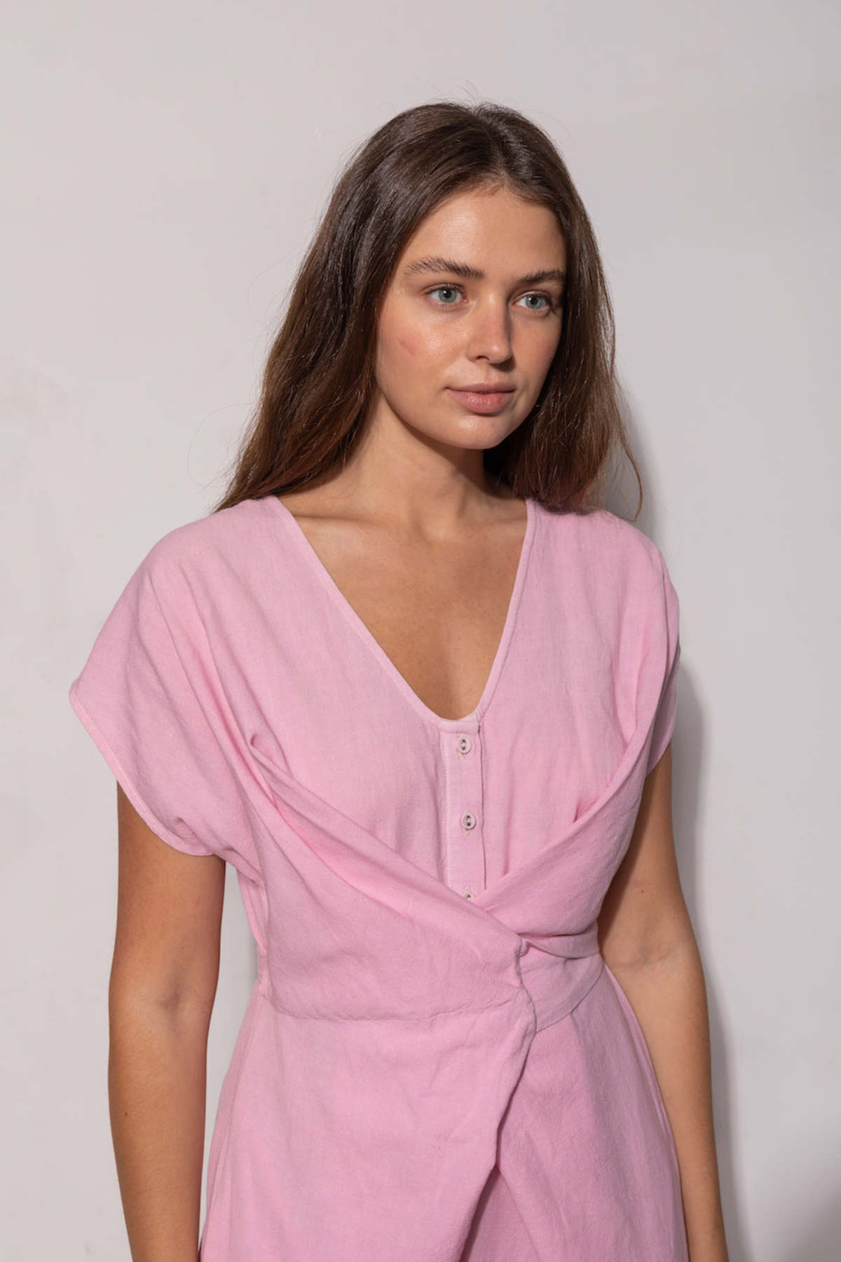 RUJUTA SHETH Venus Wrap Jumpsuit - Rose | Garmentory