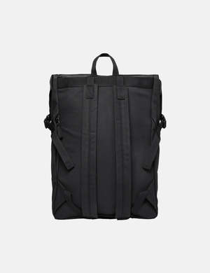 Sandqvist Alfred Rolltop Polycotton Backpack - Black | Garmentory
