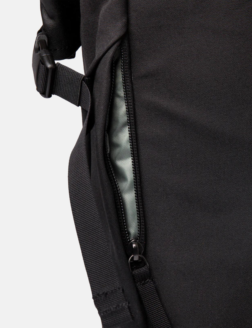 Sandqvist Alfred Rolltop Polycotton Backpack - Black | Garmentory