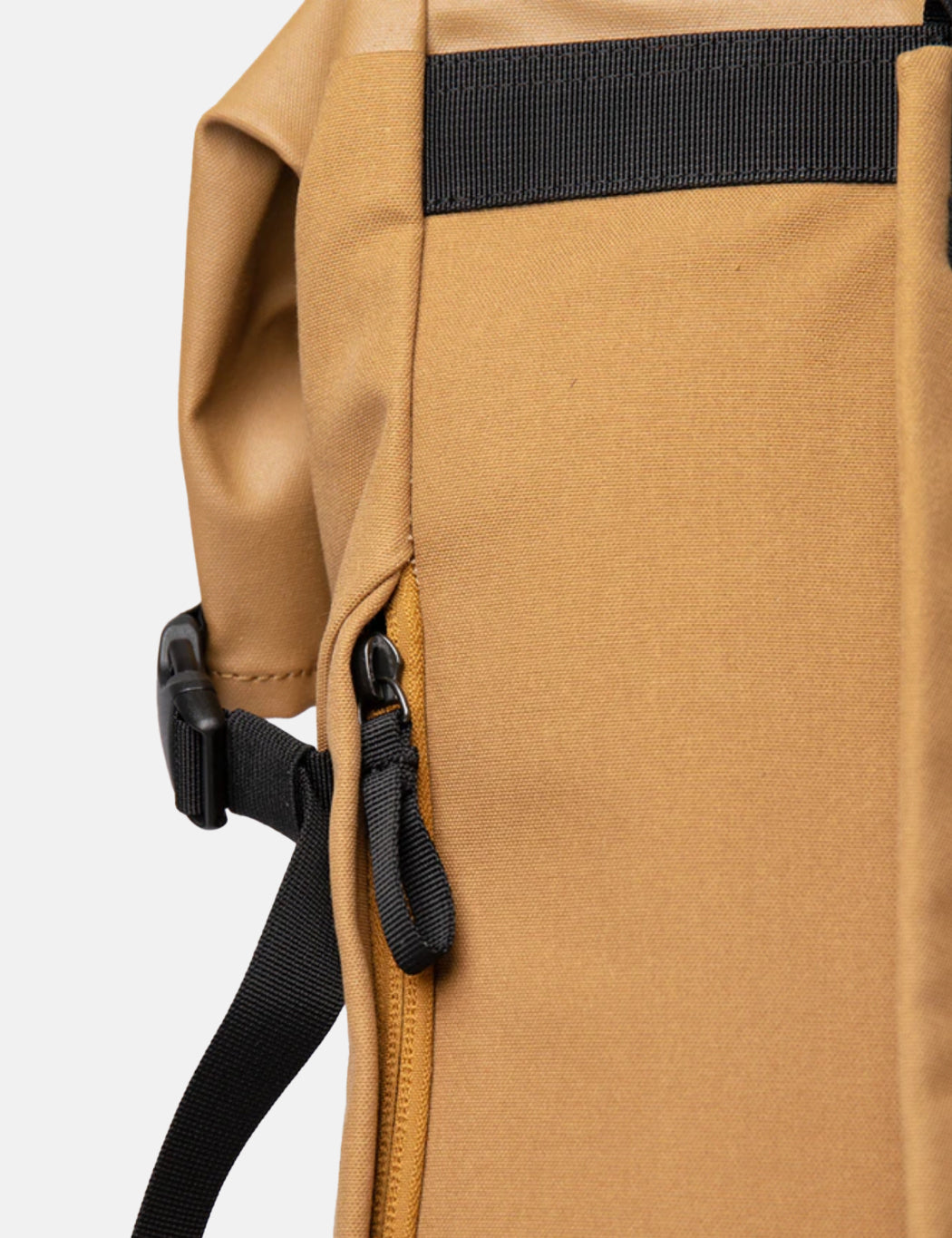 Sandqvist Alfred Polycotton Rolltop Backpack - Bronze/Black | Garmentory