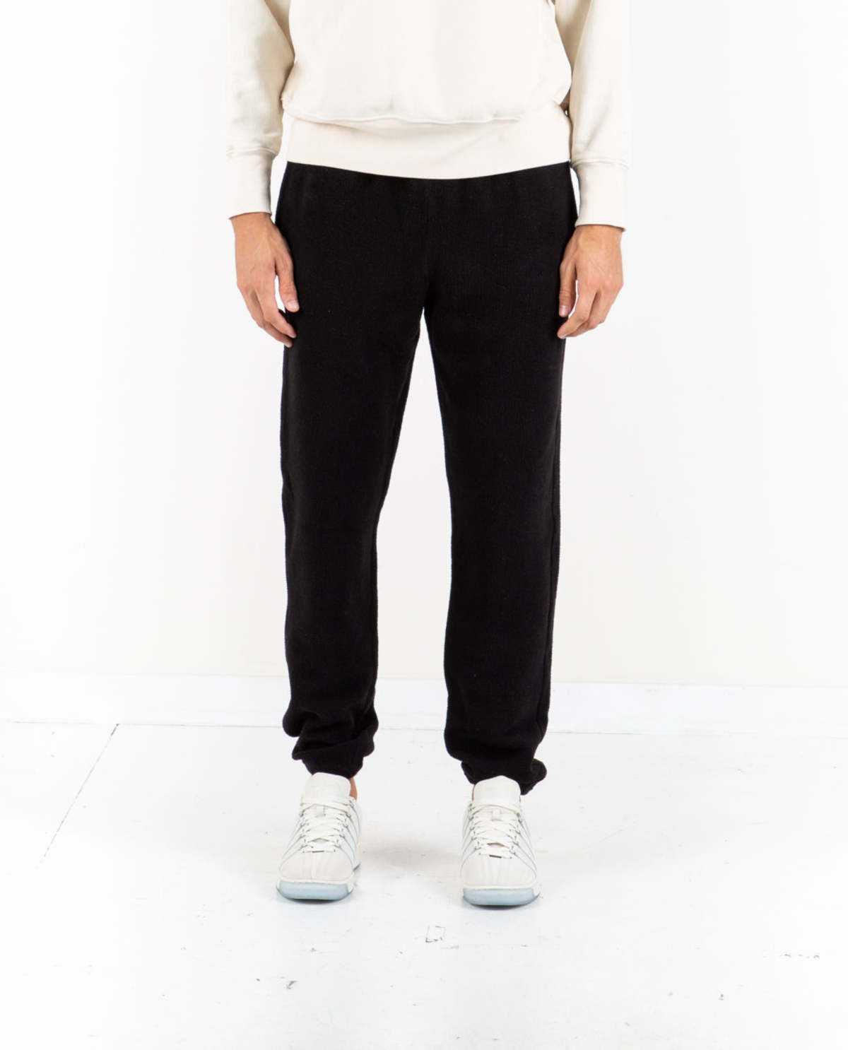 Les Tien Heavyweight Inside Out Classic Sweatpant - Jet Black | Garmentory