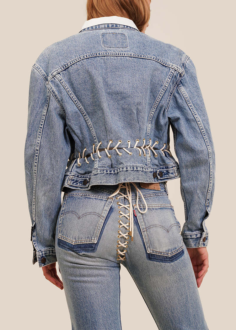 Denim Jacket Waist Eyelets | Garmentory