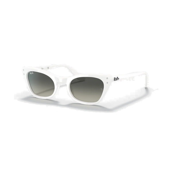 Ray-Ban Miss Burbank Sunglasses - White/Grey Gradient | Garmentory