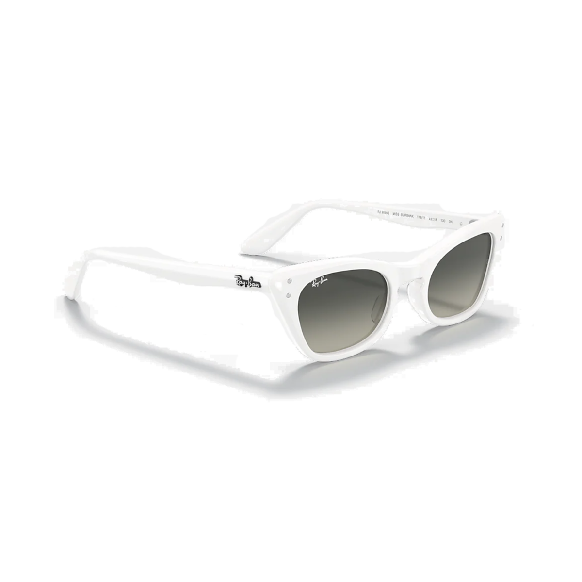 Ray-Ban Miss Burbank Sunglasses - White/Grey Gradient | Garmentory