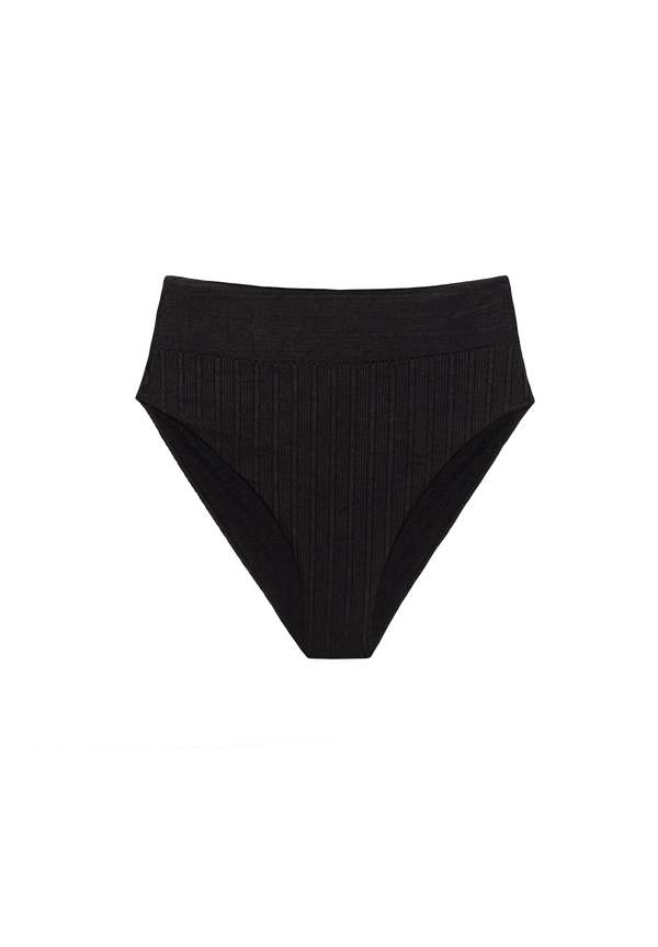Gabrielle Reversible Ribbed High Bottom - Black | Garmentory