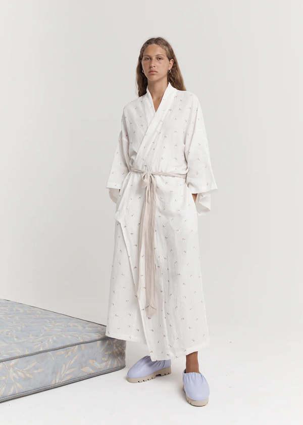 Deiji Studios the 02 robe - flowers print | Garmentory