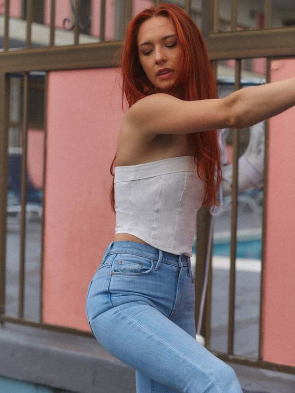 Bailey Rose Remi Cropped Top - Off White | Garmentory