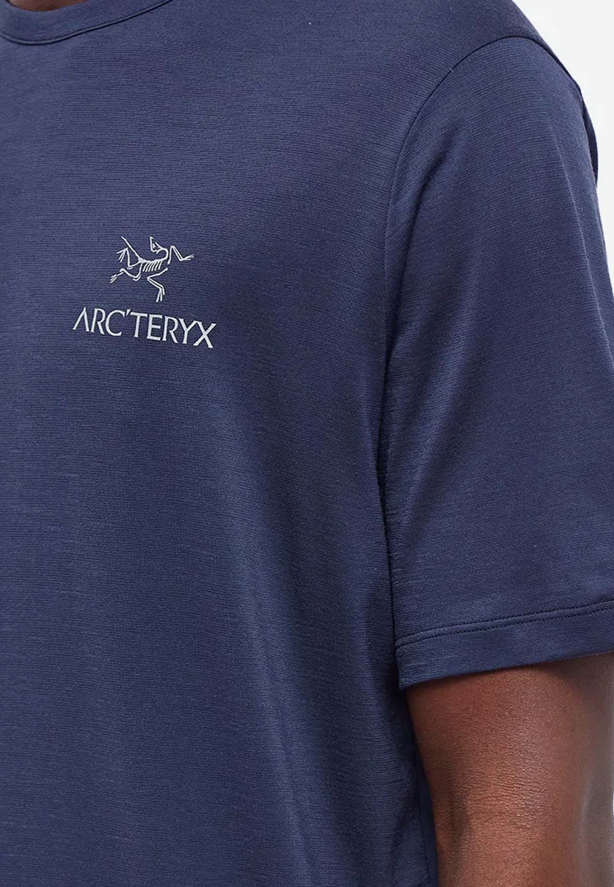 Arc'Logo Emblem Wool T-Shirt - Black Sapphire | Garmentory