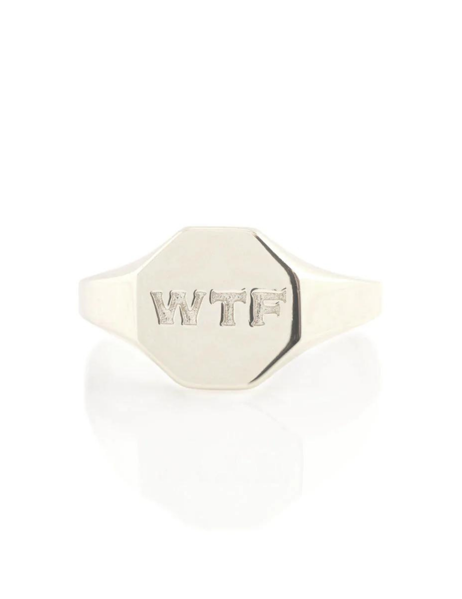 Kris Nations Wtf Engraved Signet Ring | Garmentory