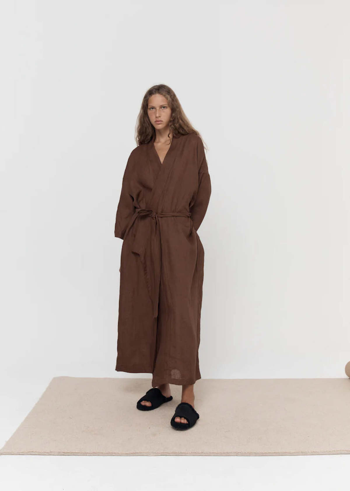 Deiji Studios The 02 Full Length Robe - Tobacco | Garmentory