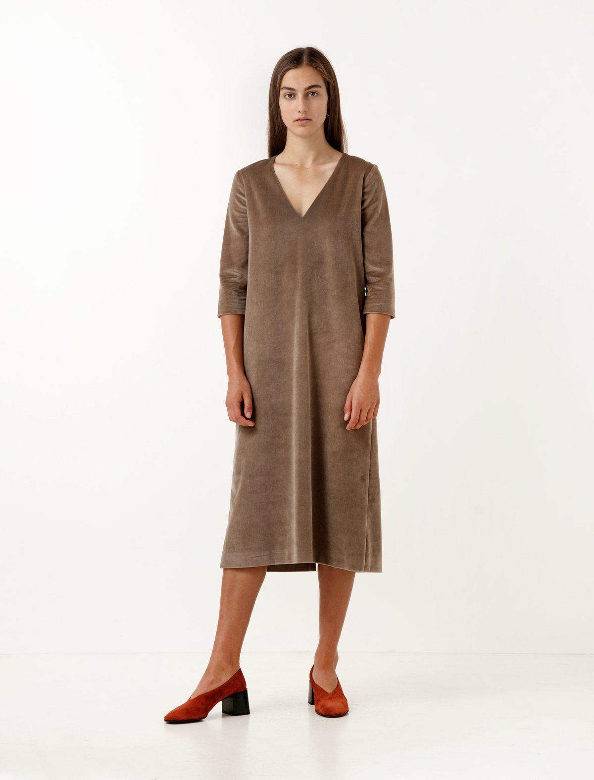 Stephan Schneider Mechanical Dress - Rose Grey | Garmentory