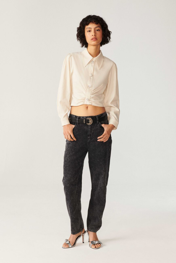 Bash Paris Kiss Shirt - Beige | Garmentory