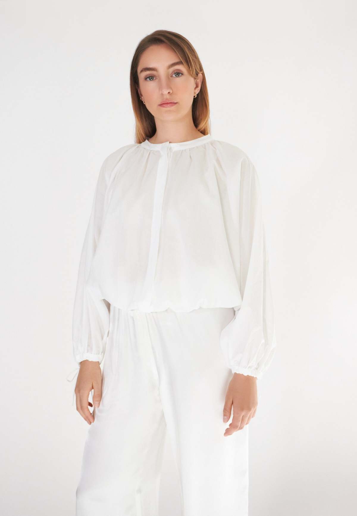 Missing you already Back Curve Blouse - white | Garmentory