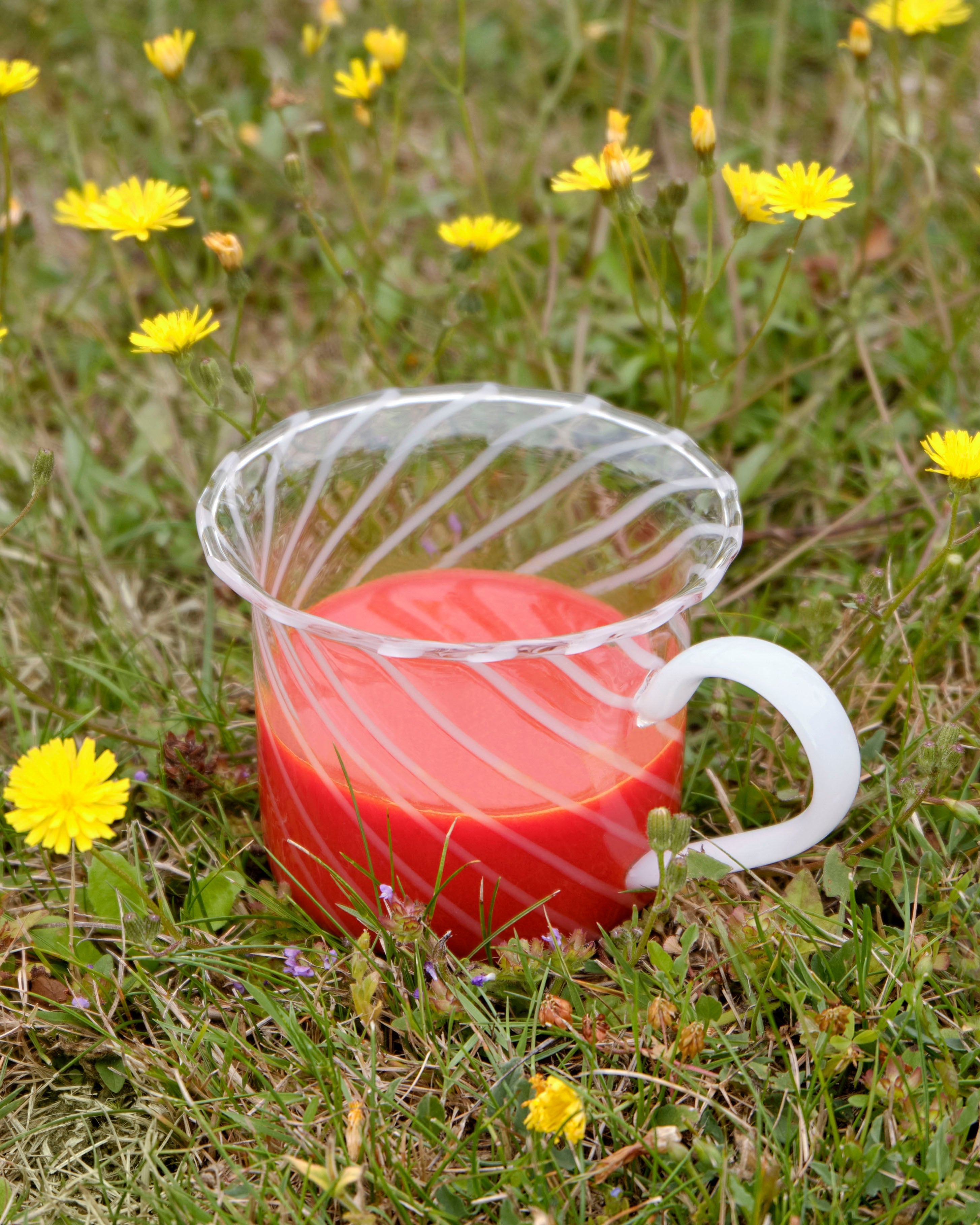 Hay Set of 2 Borosilicate Mug - White swirl | Garmentory