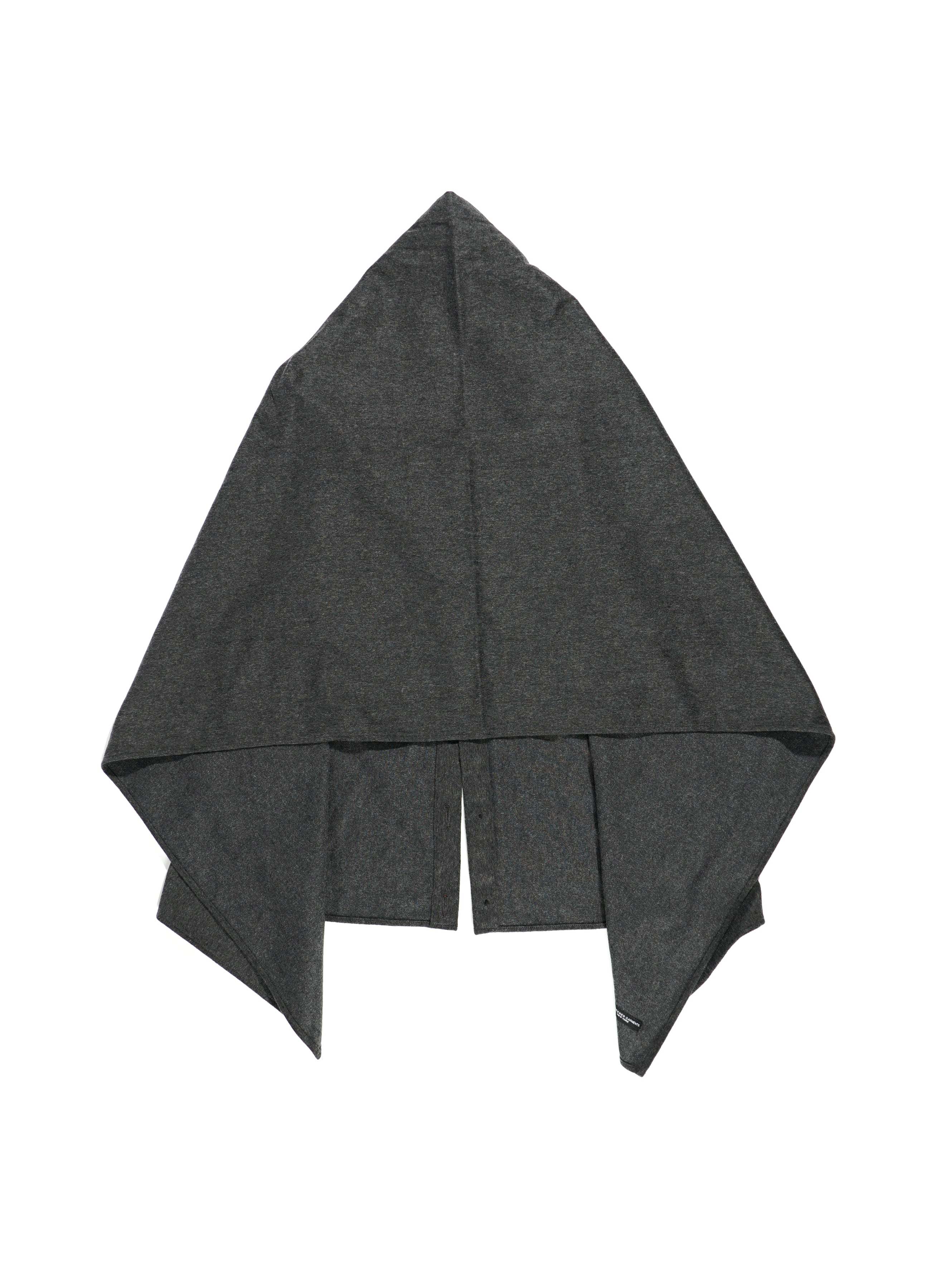 Engineered Garments Heavy Wool Jersey Button Shawl - Charcoal | Garmentory