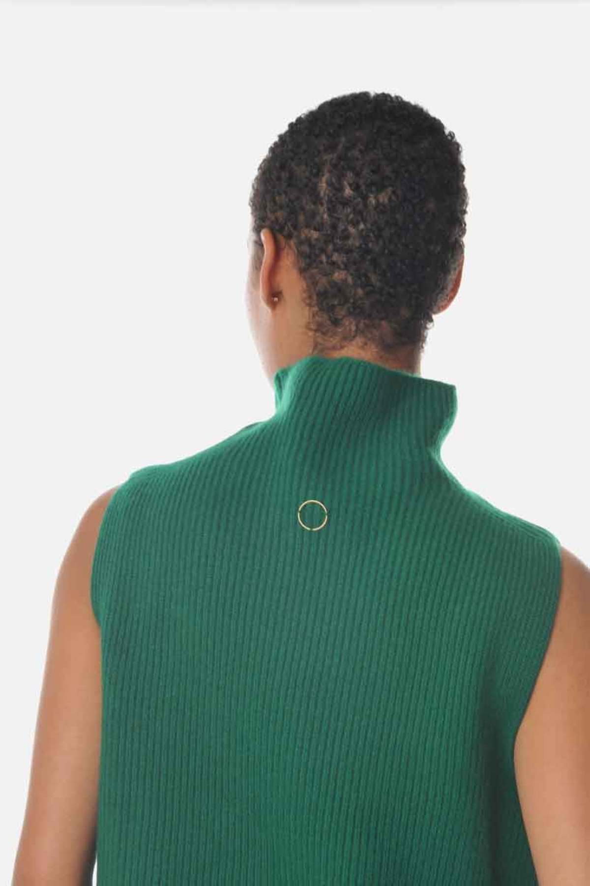 Oyuna Nina Cashmere Vest - Emerald | Garmentory