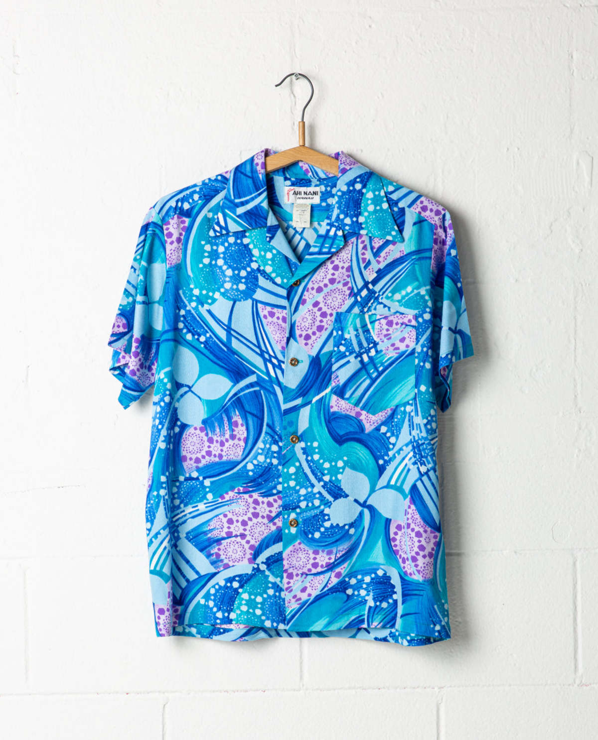Ahi Nani Aloha Shirt - Blue/Purple | Garmentory