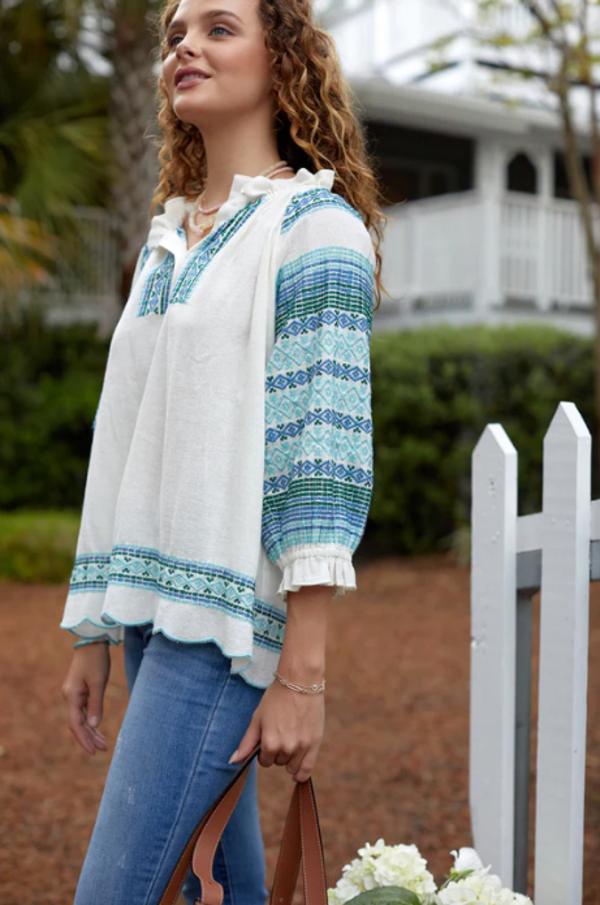 The Coast Brand Boca Grande Evergreen Top | Garmentory