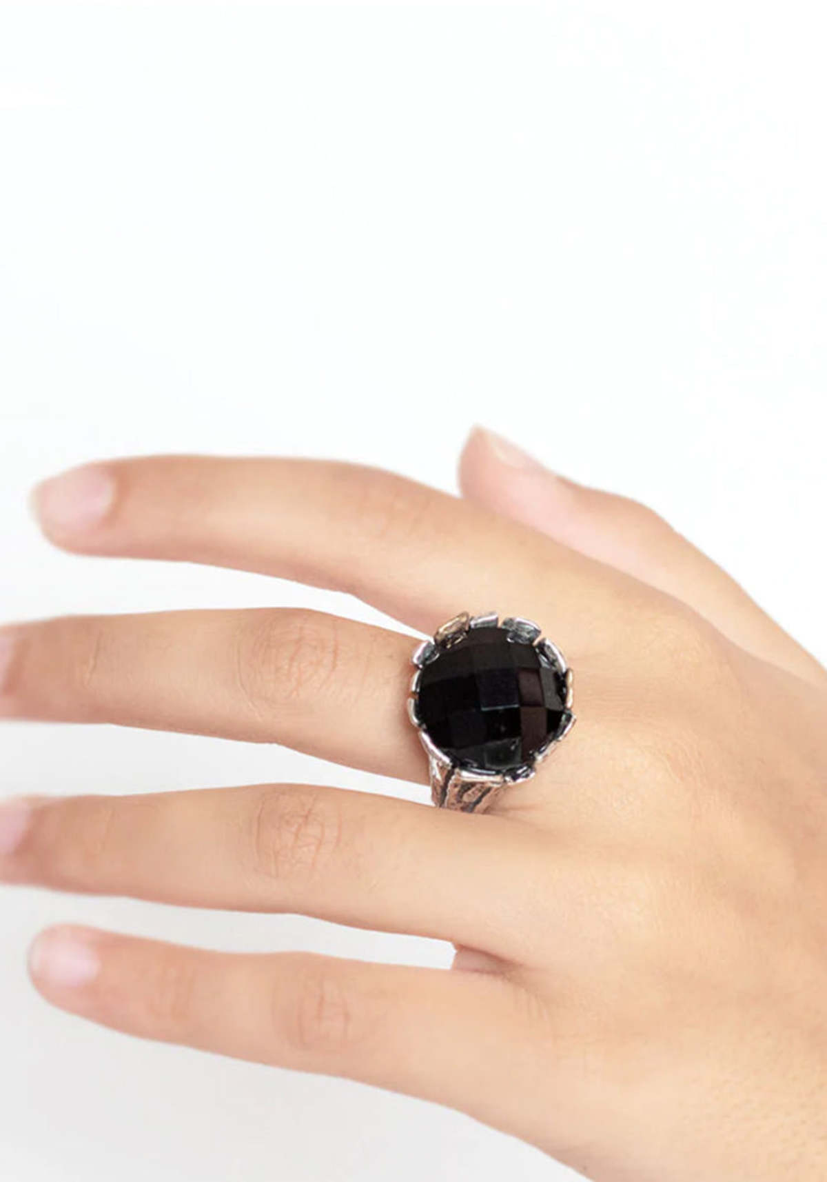Mandile Gioielli Bold Briolette Onyx Ring | Garmentory