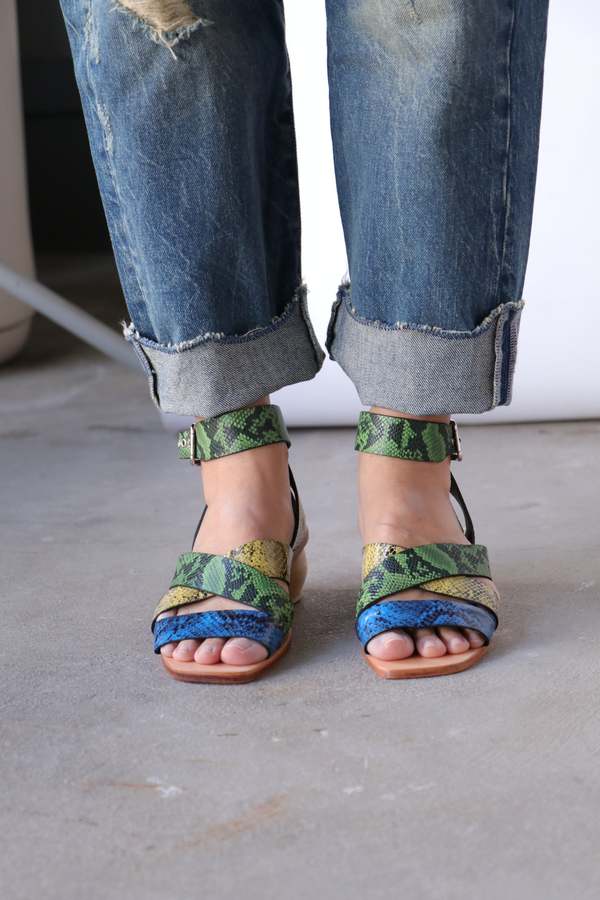 Rachel Comey Cini Sandal - Green Multi | Garmentory