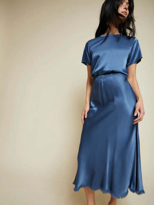Nation Ltd Mabel Bias Skirt - Atlantic | Garmentory