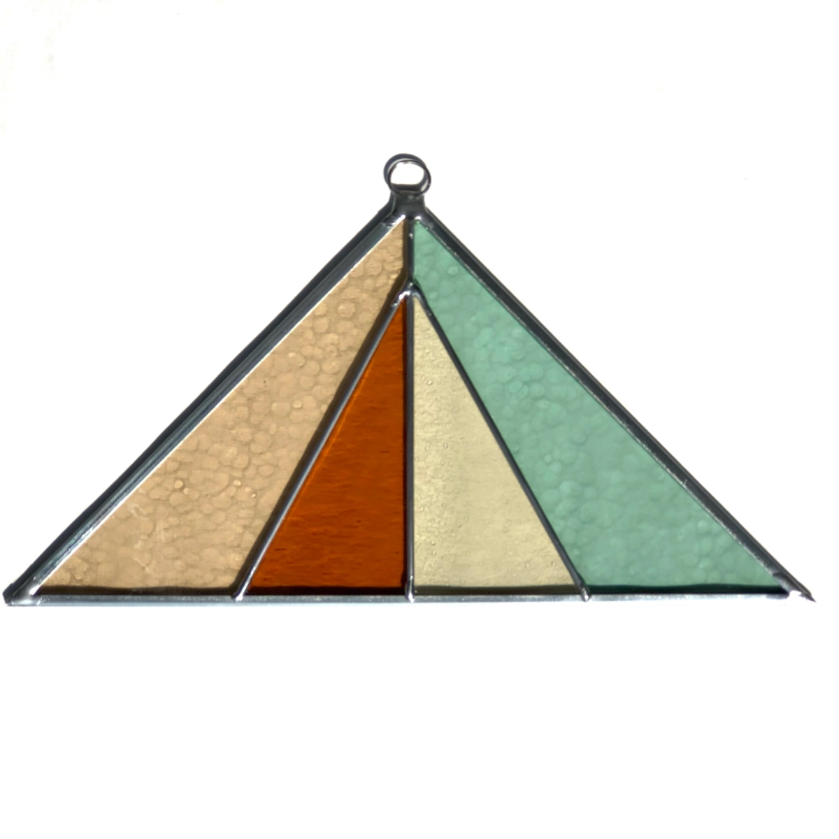 Debbie Bean Triangle Stained Glass Suncatcher - Seagrass | Garmentory