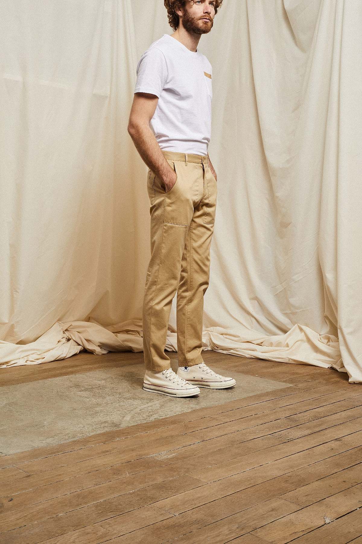 WORKER FICELLE TROUSERS - Khaki | Garmentory