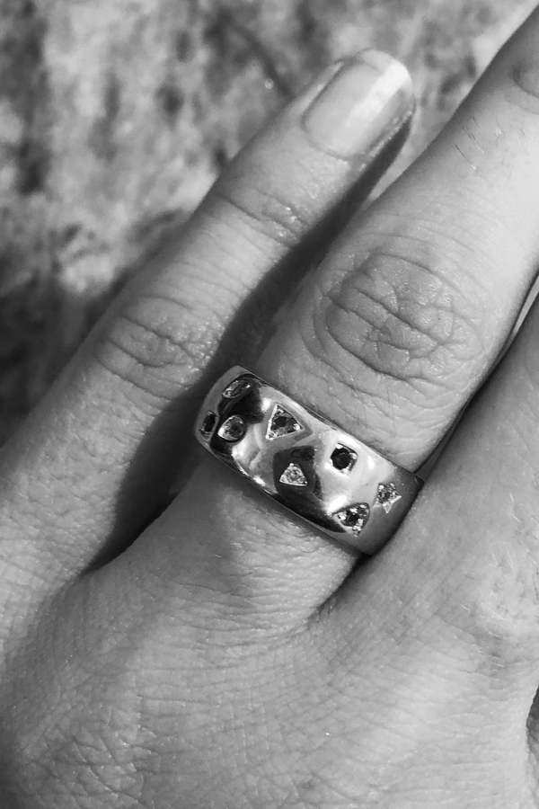 Vintage Confetti Gem Ring - Gold Vermeil | Garmentory