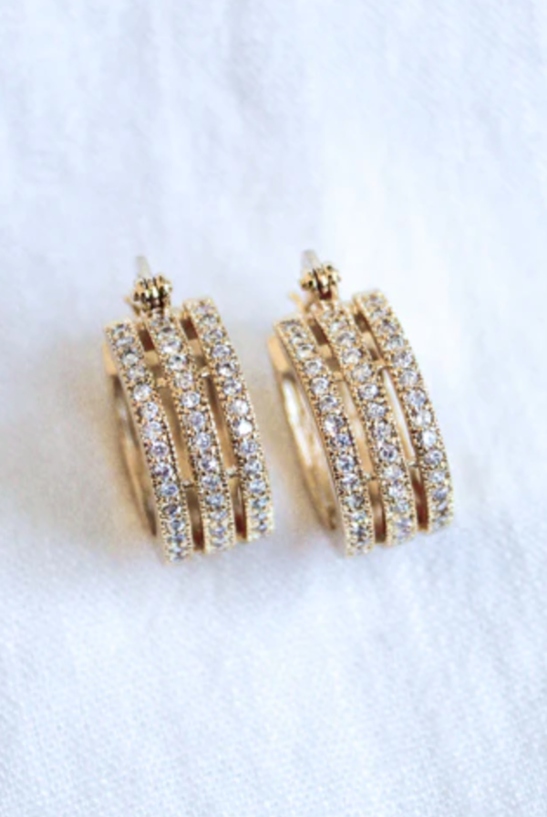 Kinsey Designs Julia Triple Hoop - Gold | Garmentory