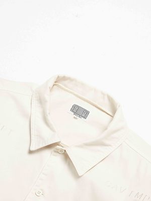 Cav Empt Logo Printed Cotton Light Jacket - Light Beige | Garmentory