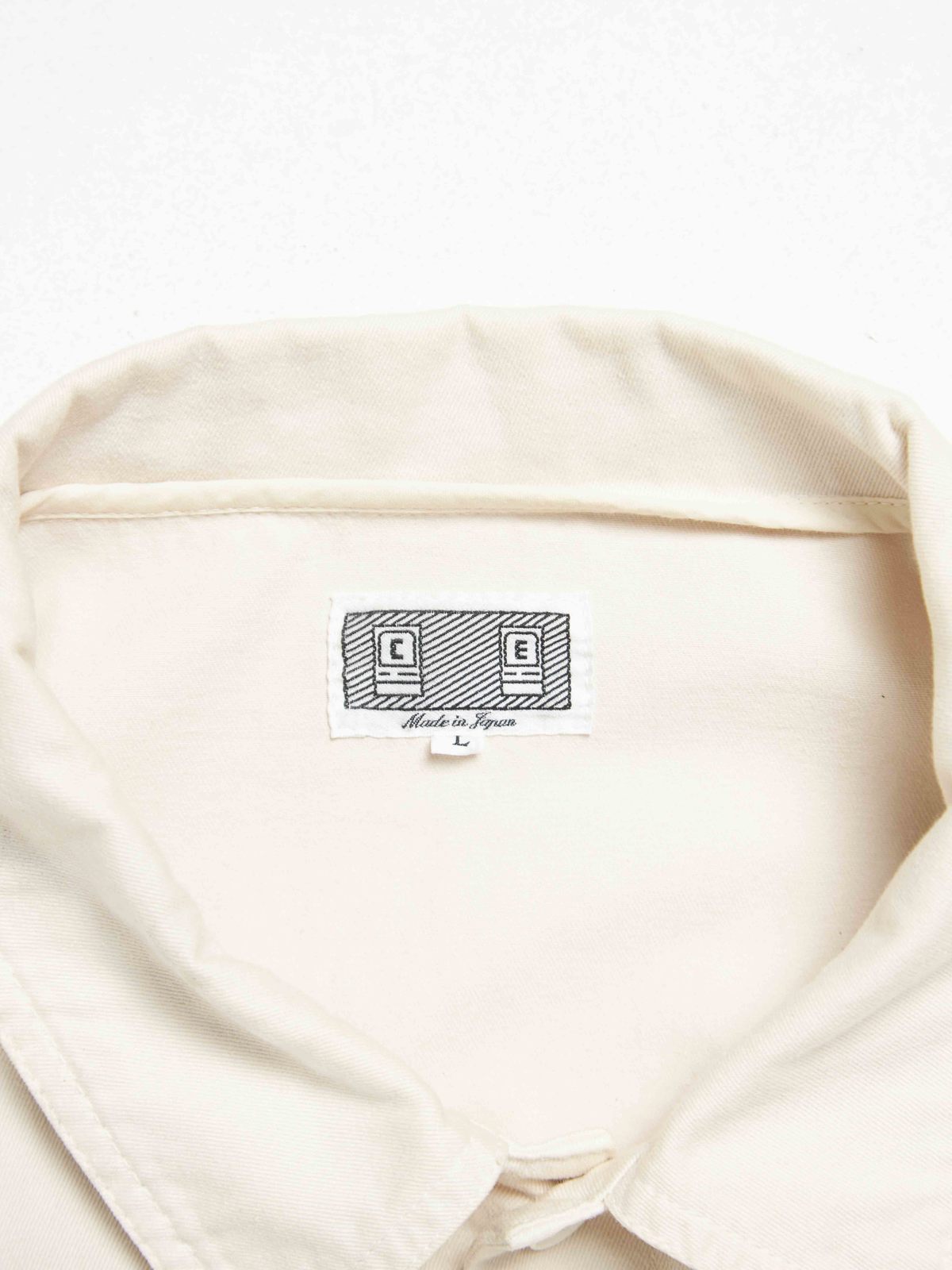 Cav Empt Logo Printed Cotton Light Jacket - Light Beige | Garmentory