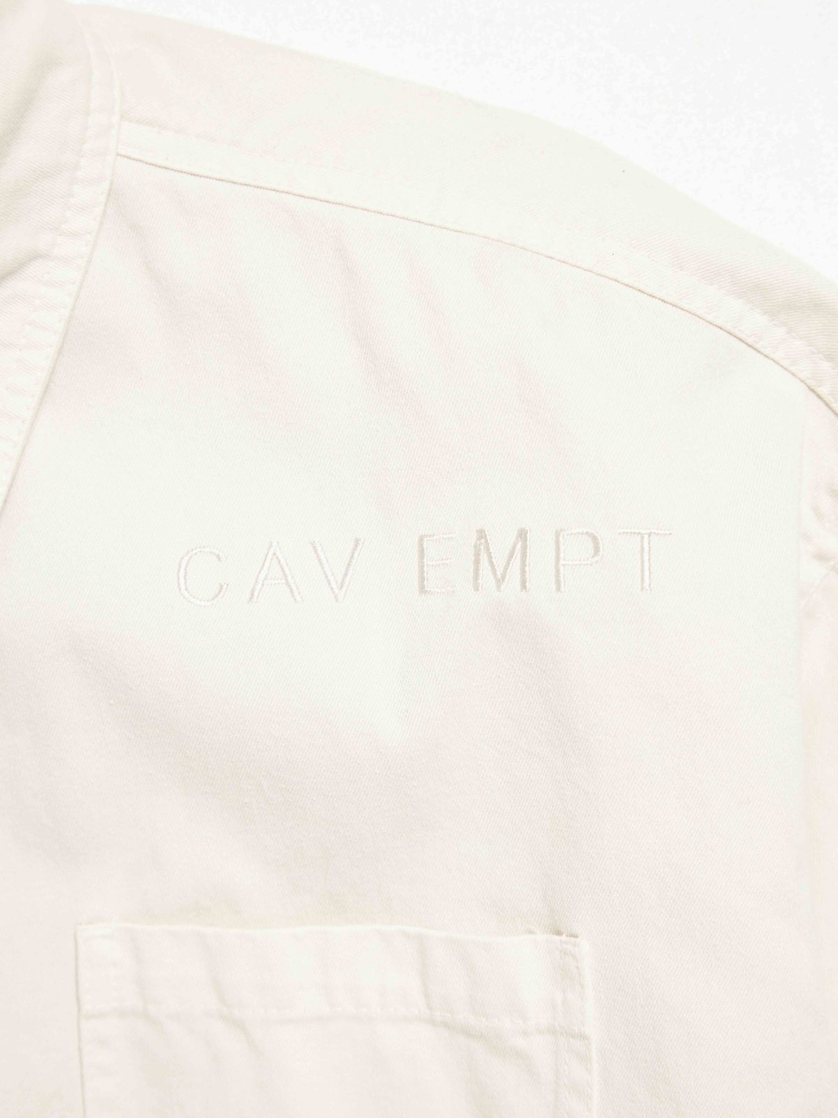 Cav Empt Logo Printed Cotton Light Jacket - Light Beige | Garmentory