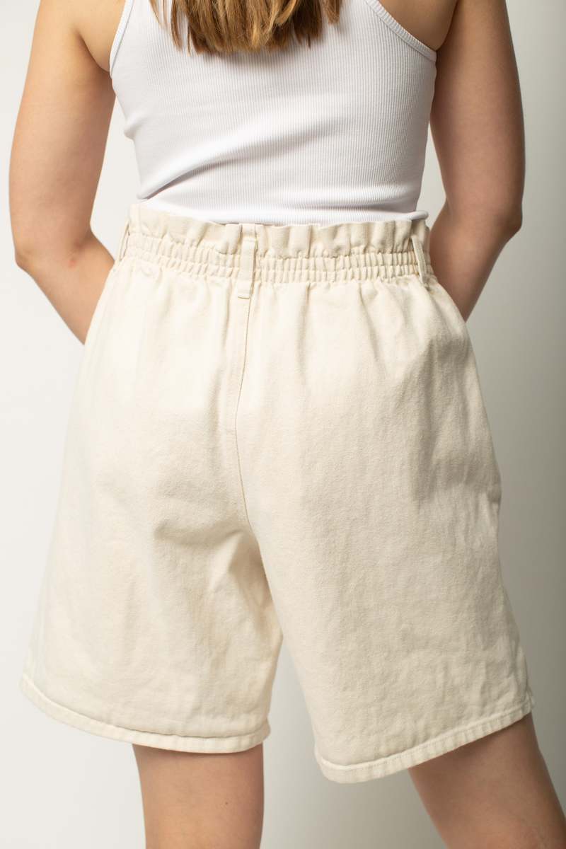 Cream Denim Shorts | Garmentory