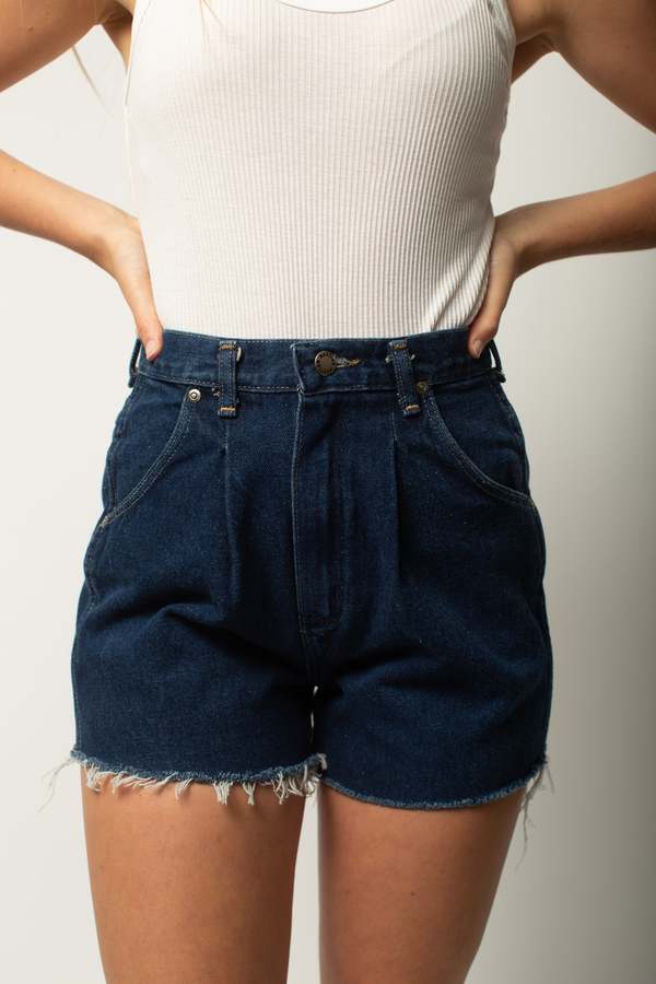 Rustler Pleated Denim Shorts | Garmentory