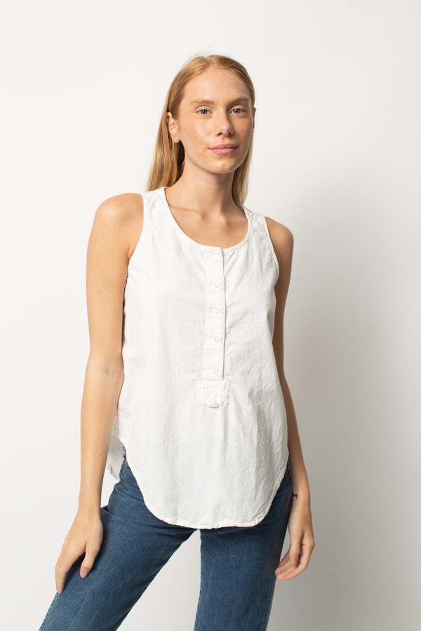 White Button Up Tank | Garmentory