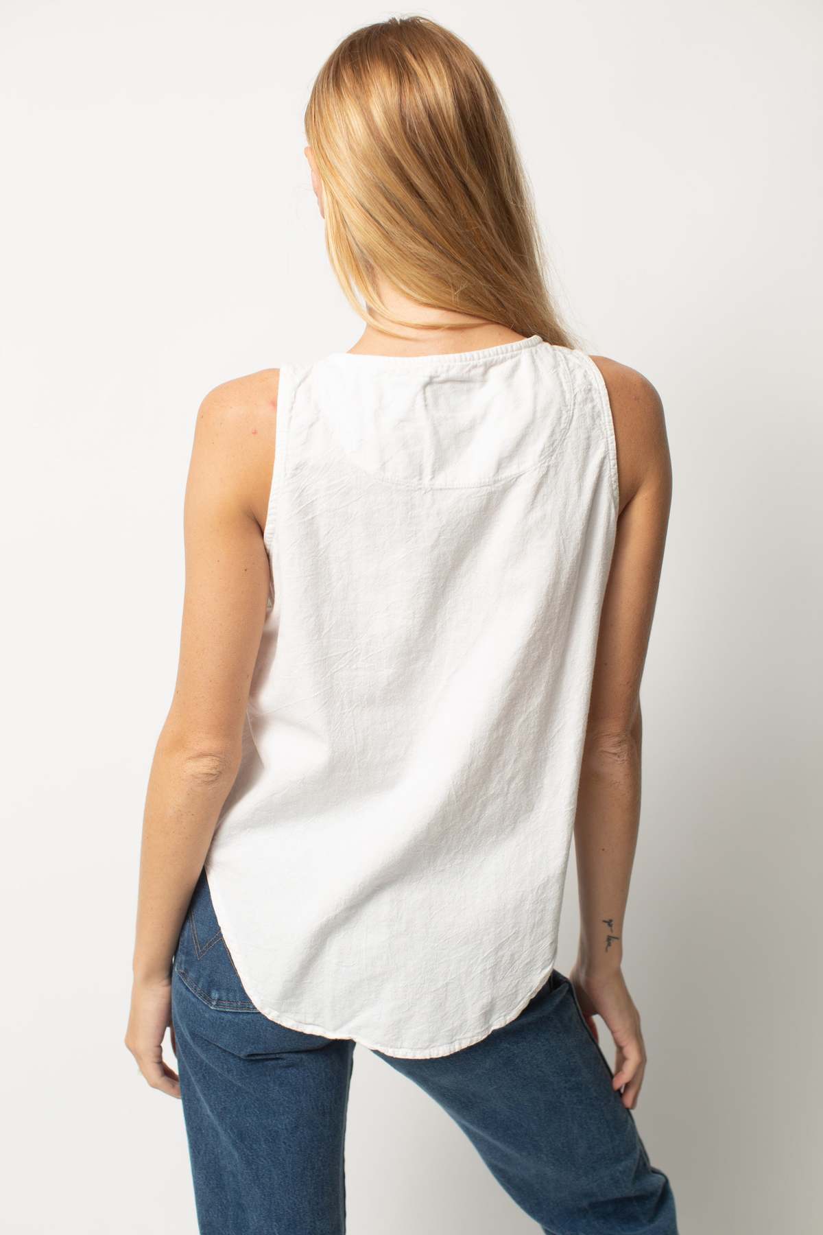 White Button Up Tank | Garmentory