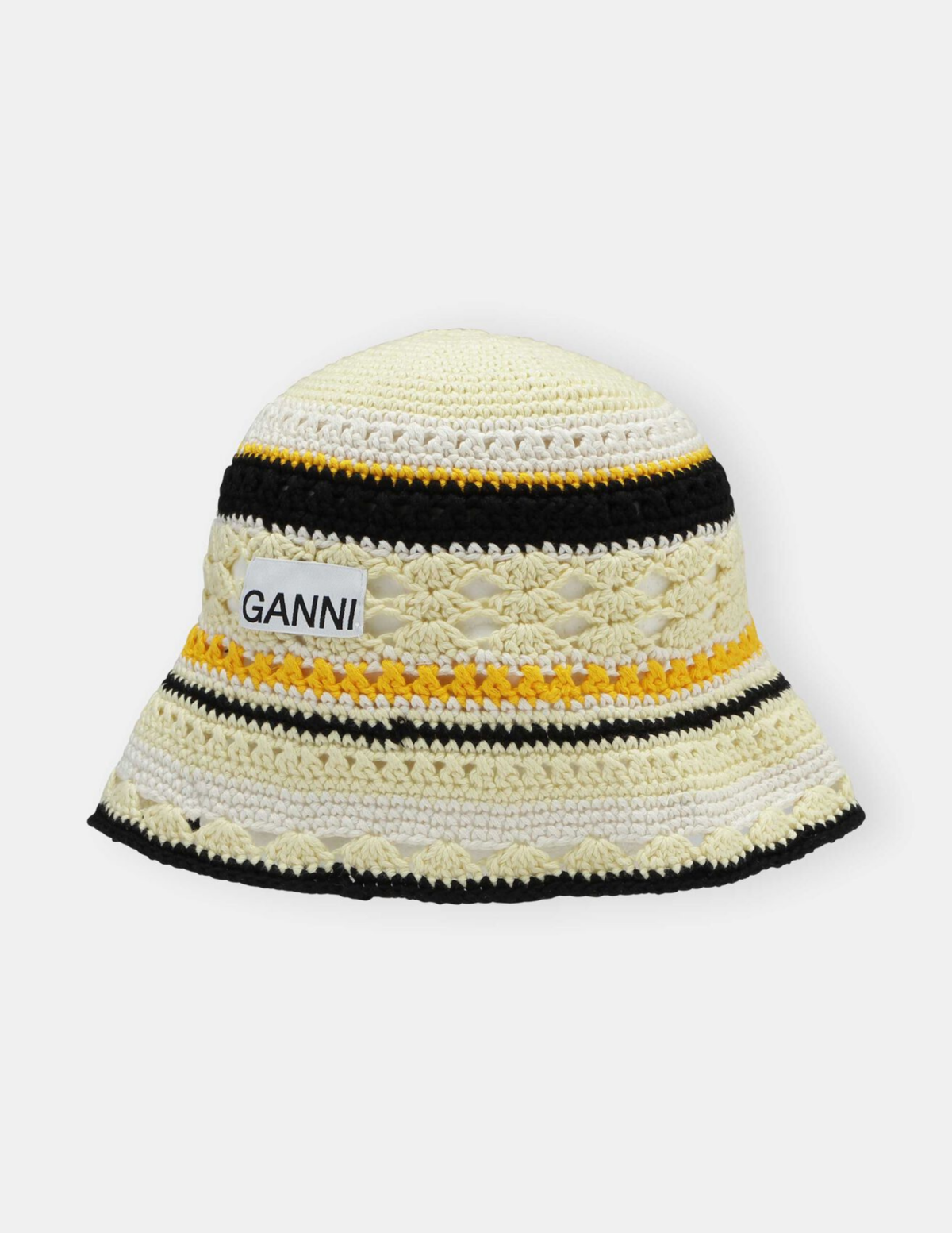 Ganni Cotton Crochet Bucket Hat | Garmentory