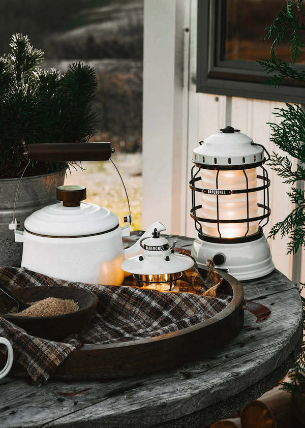 Barebones Forest Lantern - Vintage White | Garmentory