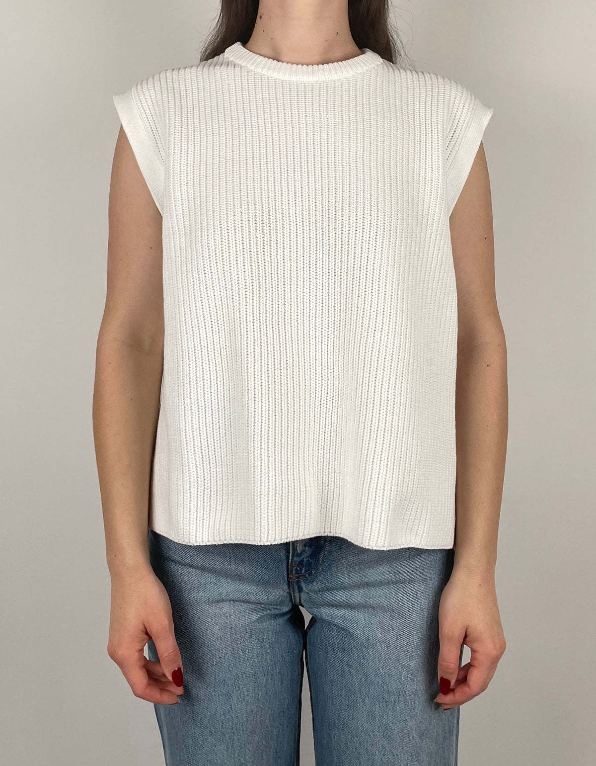 Minimum Mikala Waistcoat - Broken White | Garmentory