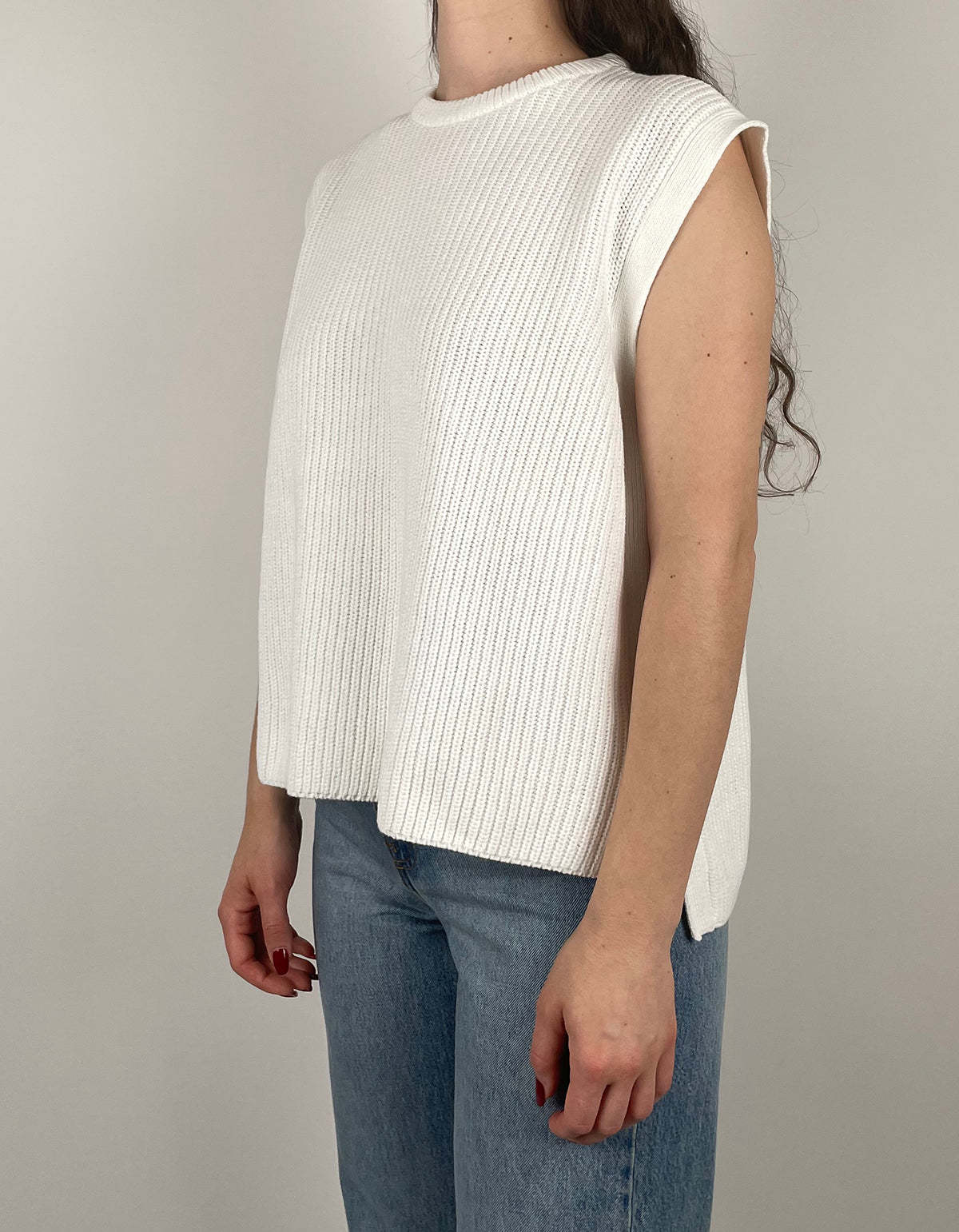 Minimum Mikala Waistcoat - Broken White | Garmentory