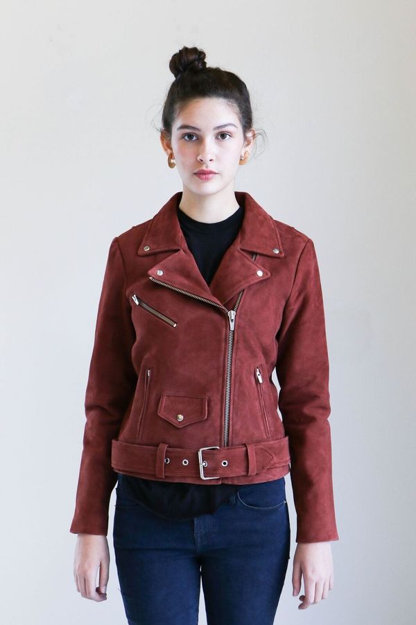 Veda Jayne Suede Jacket in Rust | Garmentory