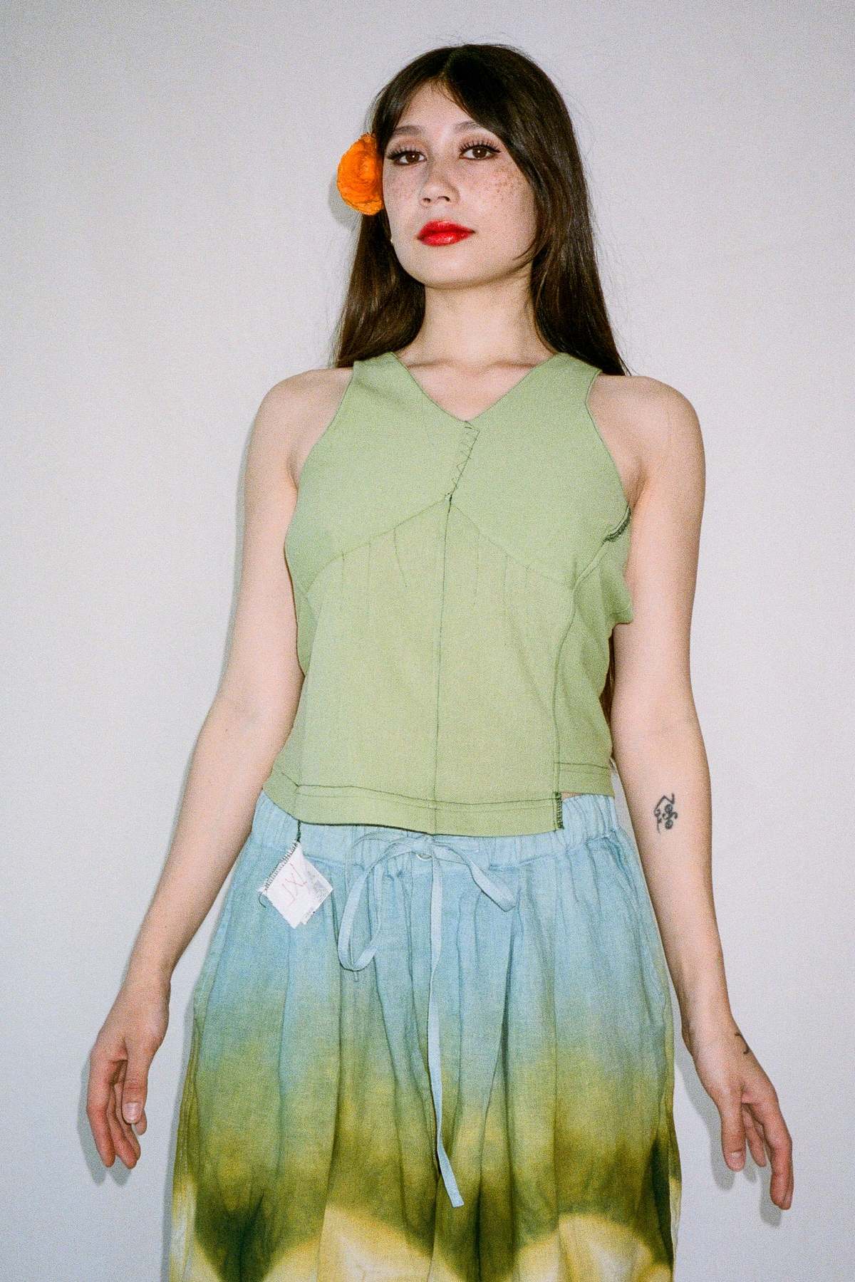 Carl Jan Cruz Nala Top - Matcha Pique | Garmentory