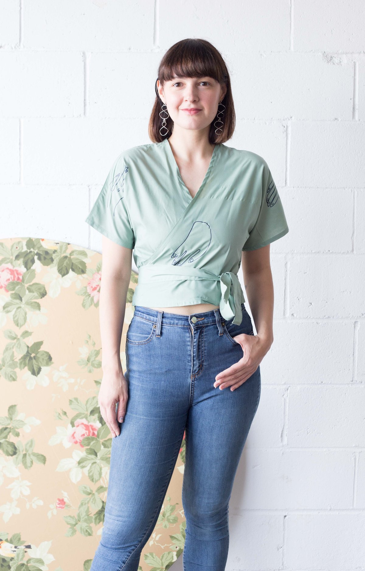 Millie + Lou Wrap Top - Paloma Print | Garmentory