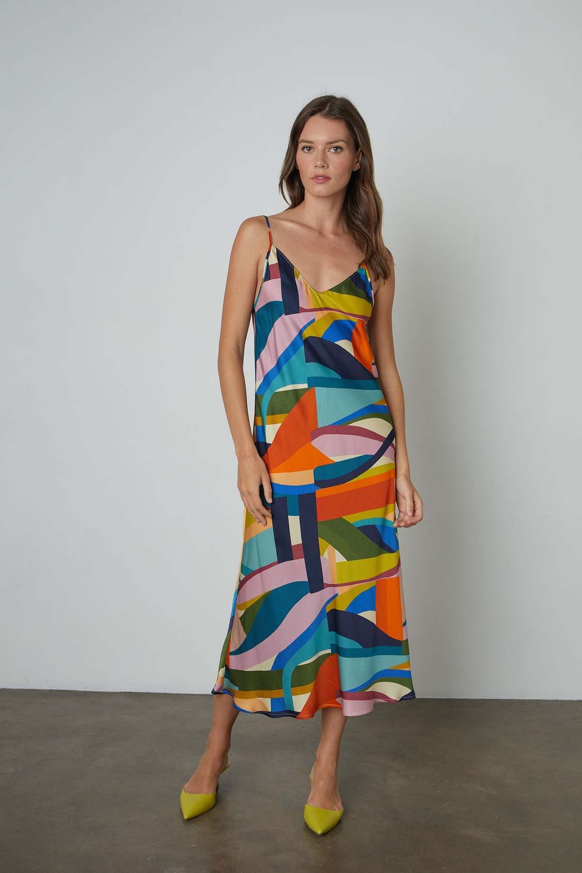Velvet by Graham & Spencer Marisol Picasso Print Dress - Multi | Garmentory