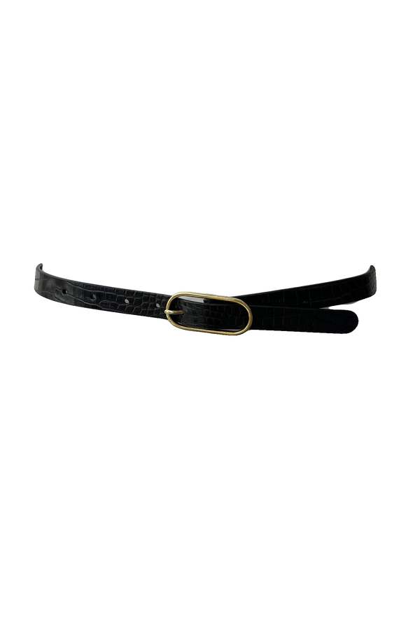 Rachel Comey Kepler Belt - Black Croc | Garmentory